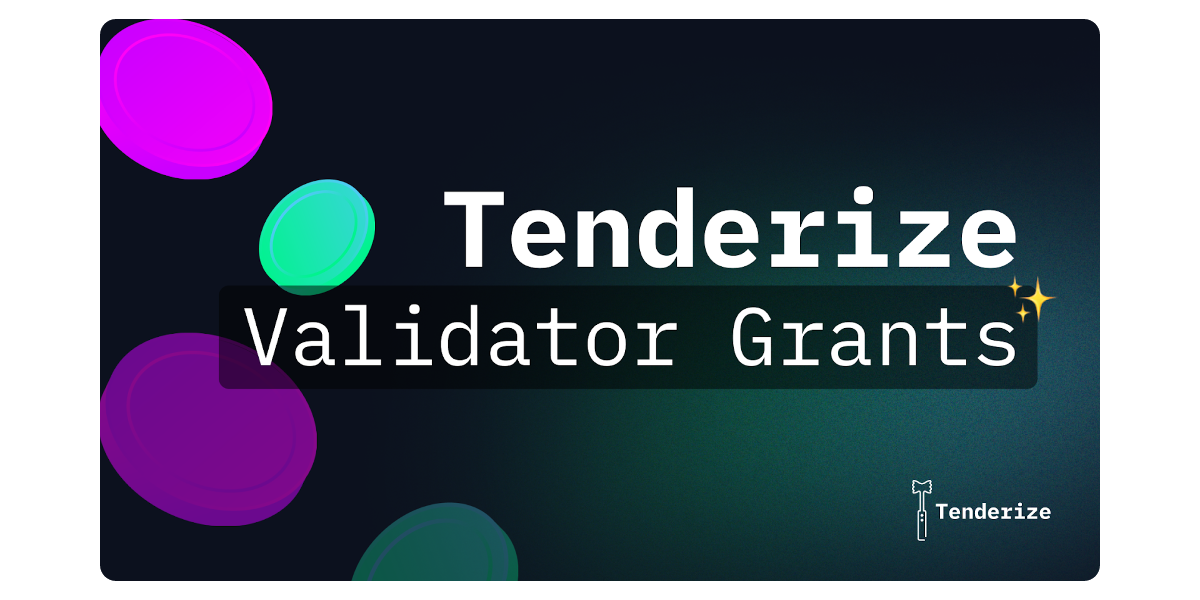 Introducing Tenderize Validator Grants